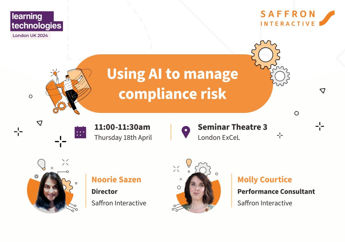 Using AI to manage compliance risk | Learning Technologies 2024